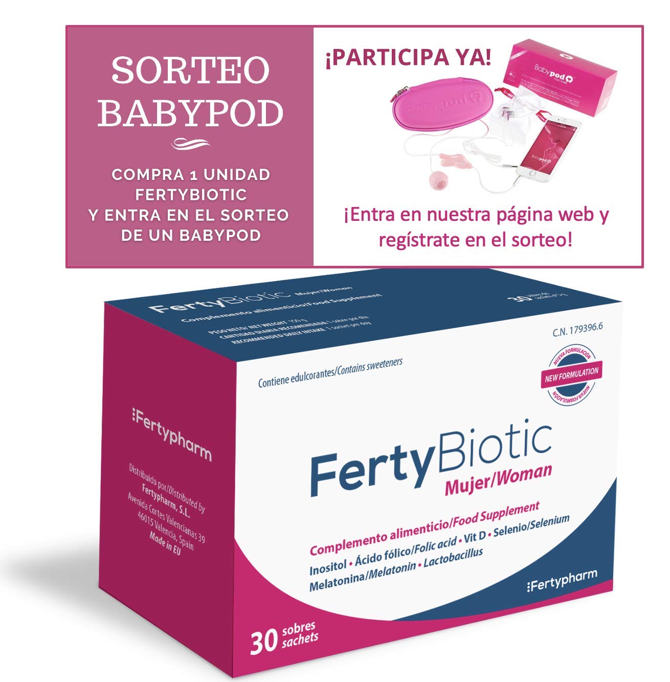 FERTYBIOTIC Mujer | Complemen...B077MHQMKS | Encarguelo.com
