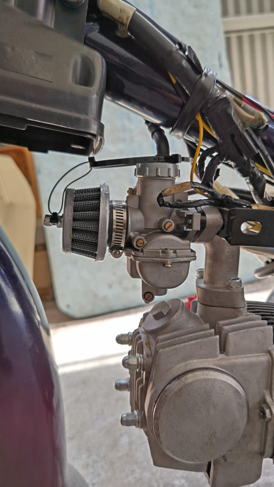 Amazon | Kiload φ32 パワーフィルター エアクリーナー バイク 全天候型 汎用 ヤマハ スズキ ホンダ ディオ モンキー リトルカブ リード レッツ など | バイク用エア ...