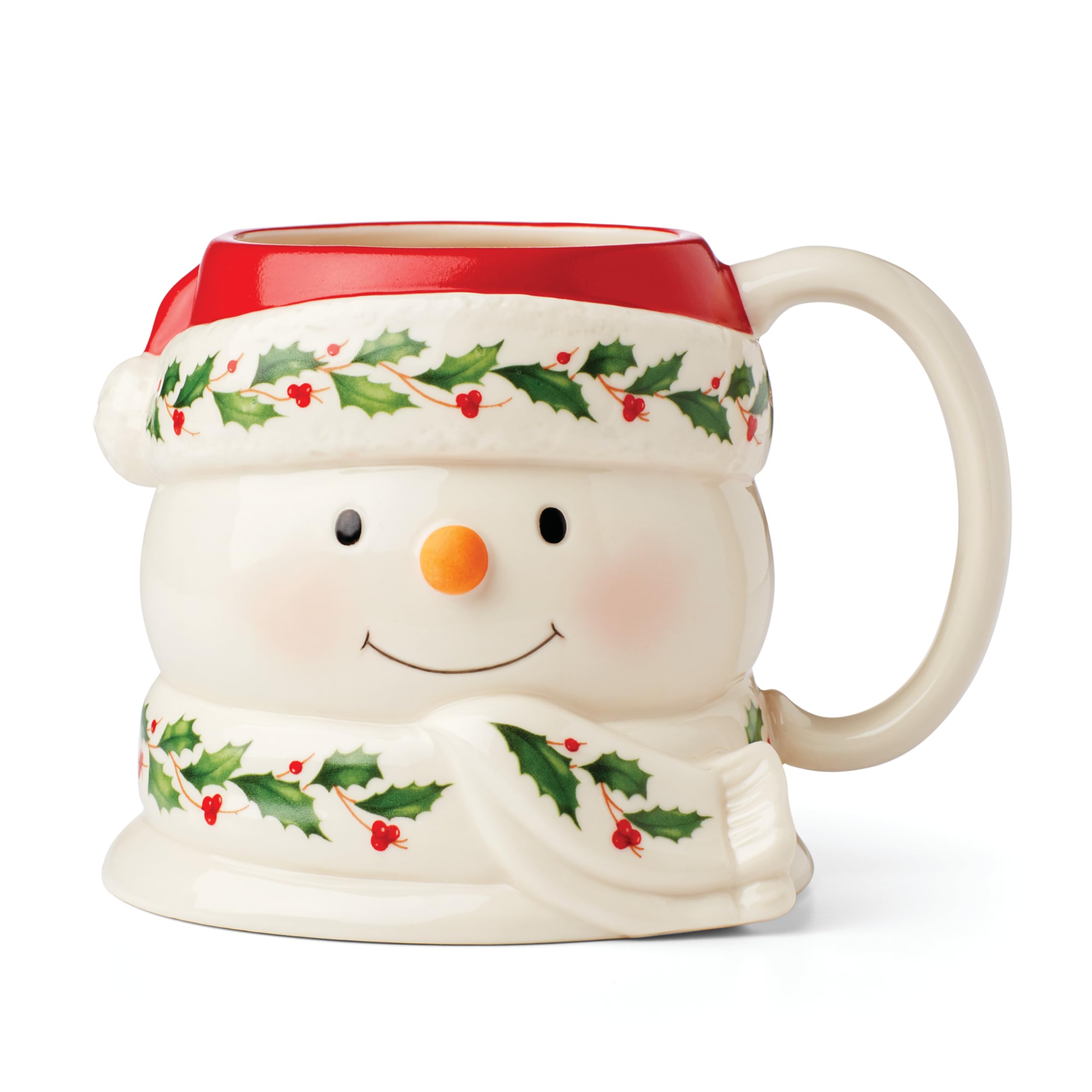 Amazon.com | Lenox 895045 Holiday Snowman Mug, 16 oz, Christmas ...