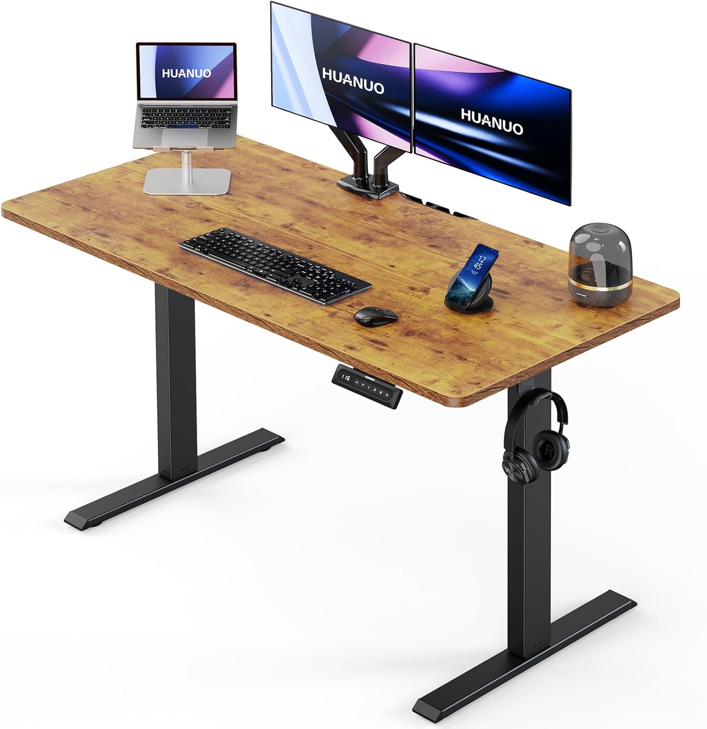 Amazon.com: HUANUO 48" x 24" Electric Standing Desk Adjustable Height ...