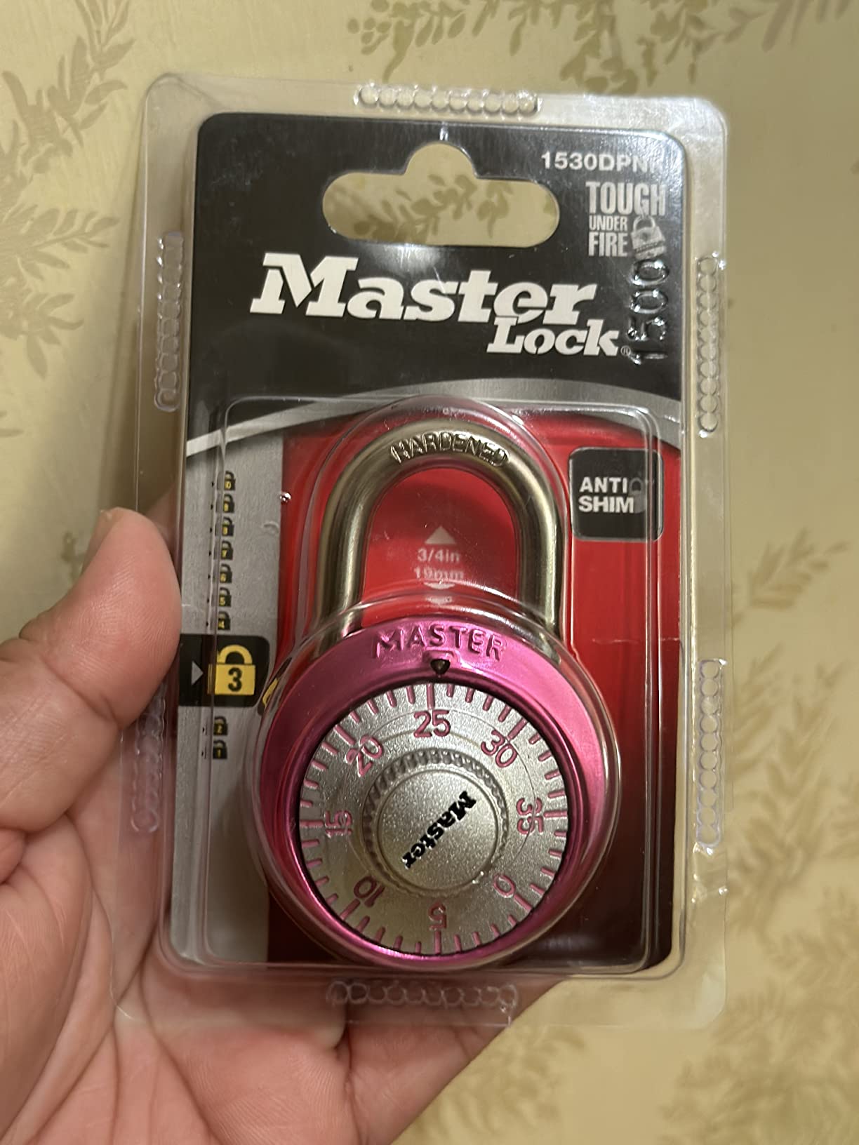 $3/mo - Finance Master Lock 1530DPNK Locker Lock Combination Padlock ...