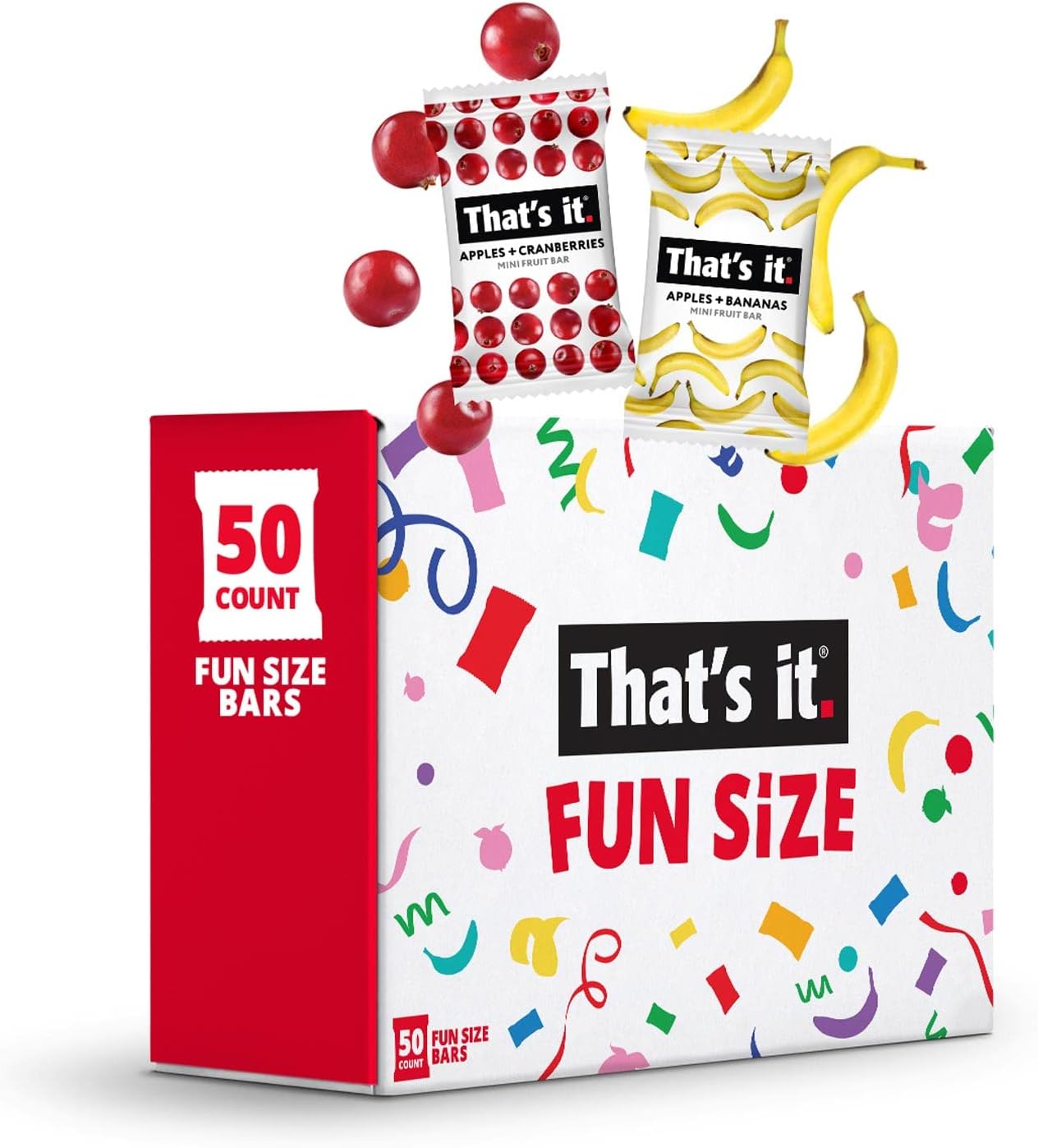 Amazon.com: That’s It. Fun Size Fruit Bars Variety Pack(50 Pieces, 10g ...