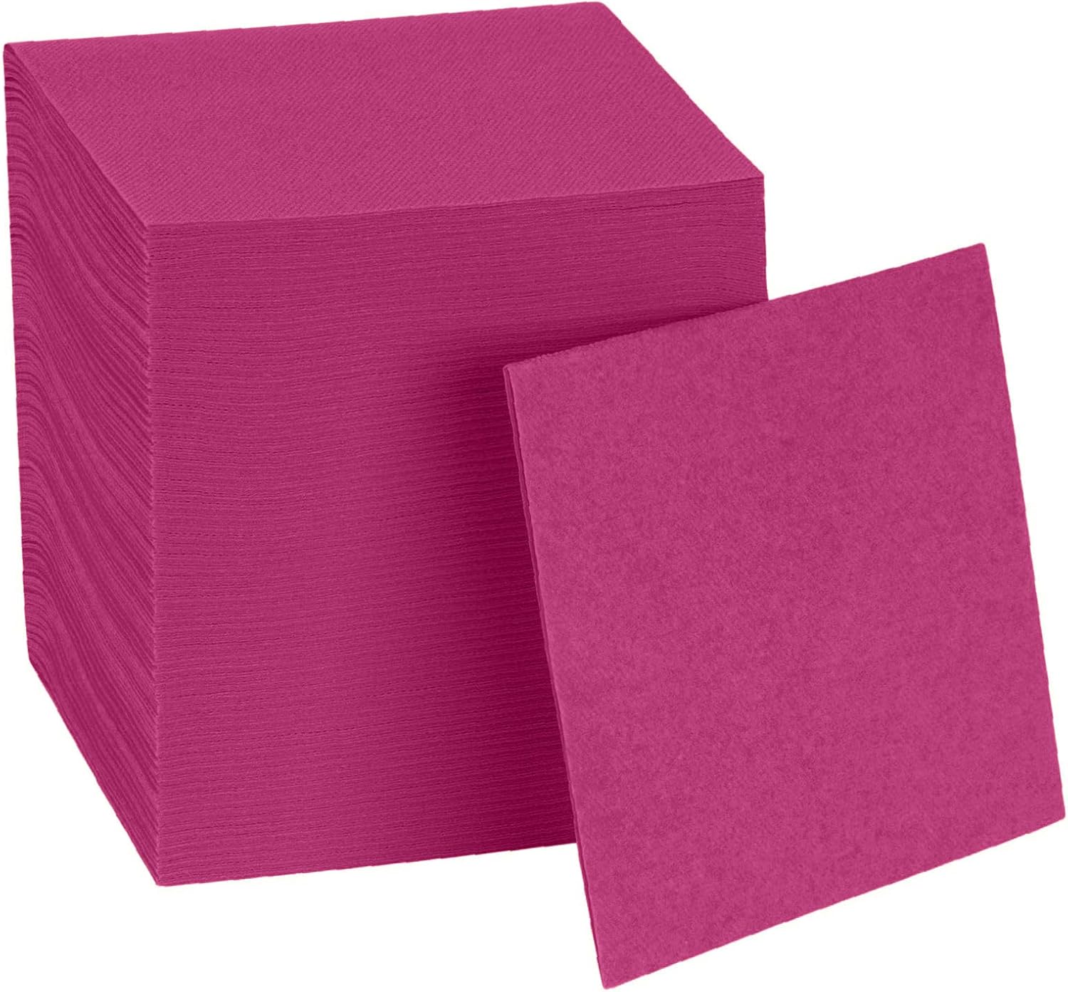 Amazon.com | Disposable Fuschsia Cocktail Napkins Paper - 4" x 4" High ...