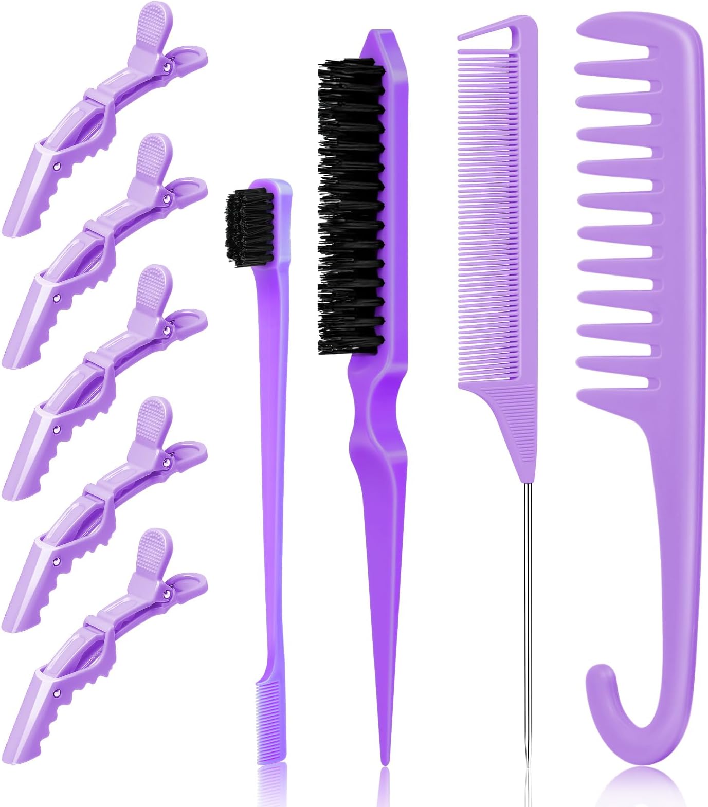 Amazon.com : 3 Pieces Hair Styling Comb Set Teasing Hair Brush Rat Tail ...