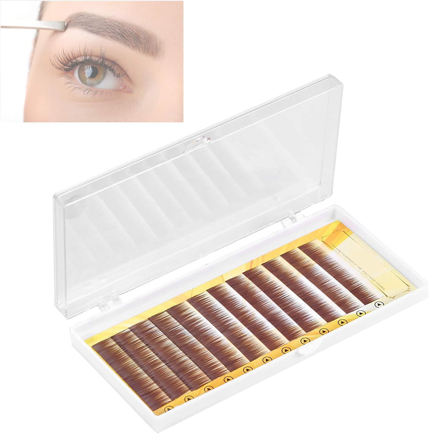 Fake Eyebrow, Mixed Brown False Eyebrow Extension, Fake Eyebrow ...