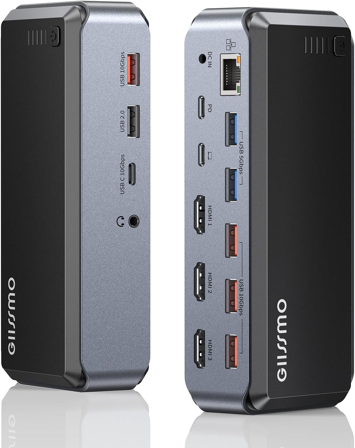 Amazon.com: USB C Docking Station Triple Monitor, GIISSMO 15IN1 MacBook ...