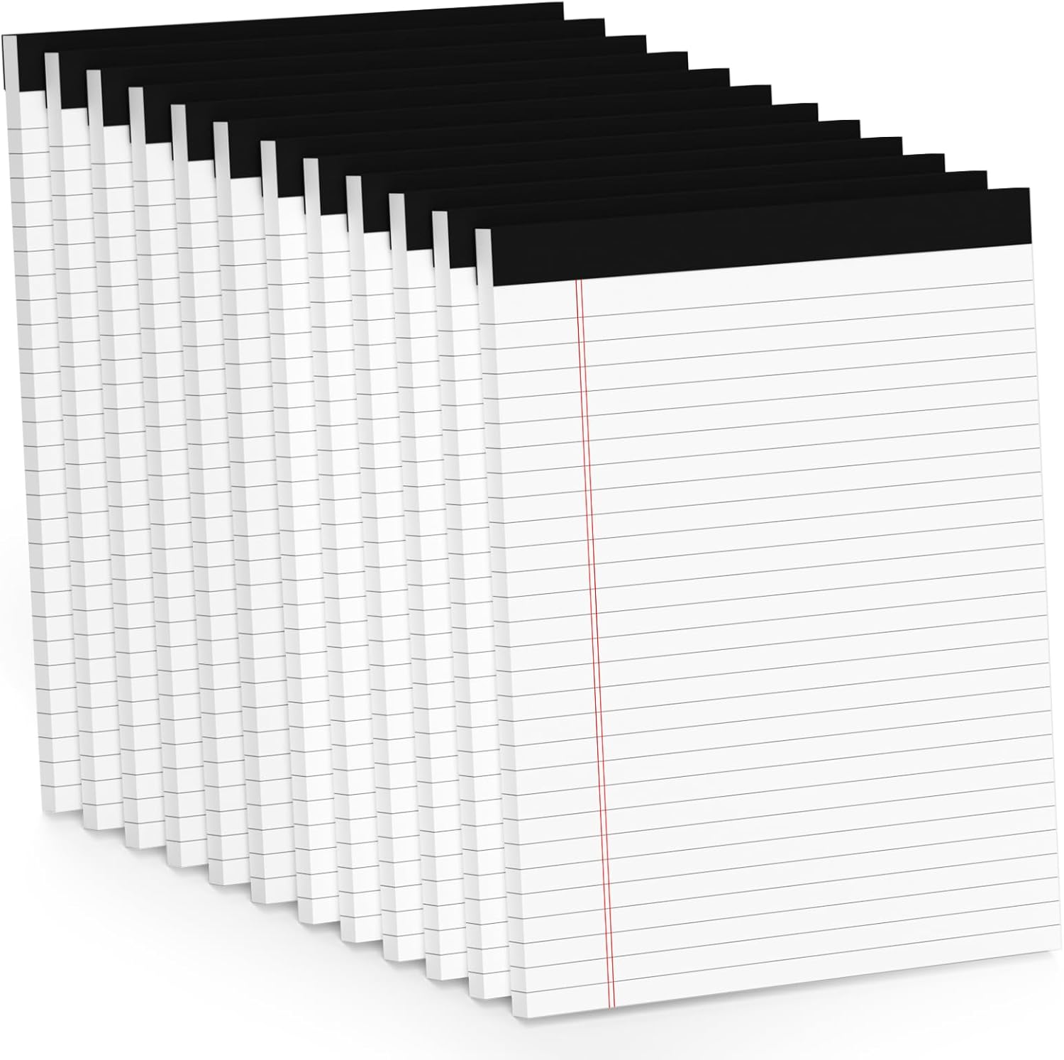 12 Pack Note Pads 8.5 x 11 White Legal Pads 8.5 x 11 Wide Ruled Lined ...
