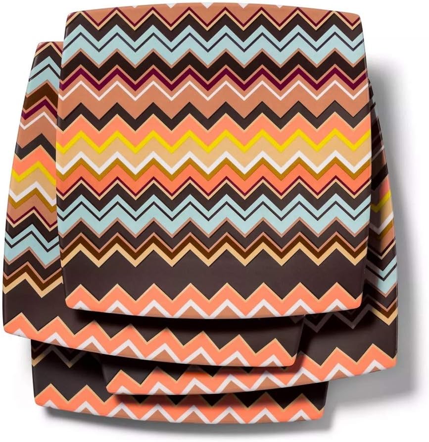 Amazon.com | Missoni for Target 4pk Melamine Dinner Plate Set Colore ...