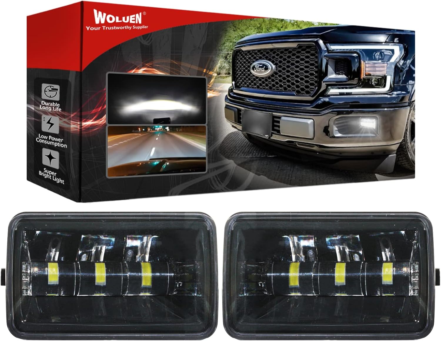 For Ford F-150 Fog Light - DOT Approved Super Bright LED Fog Lights ...