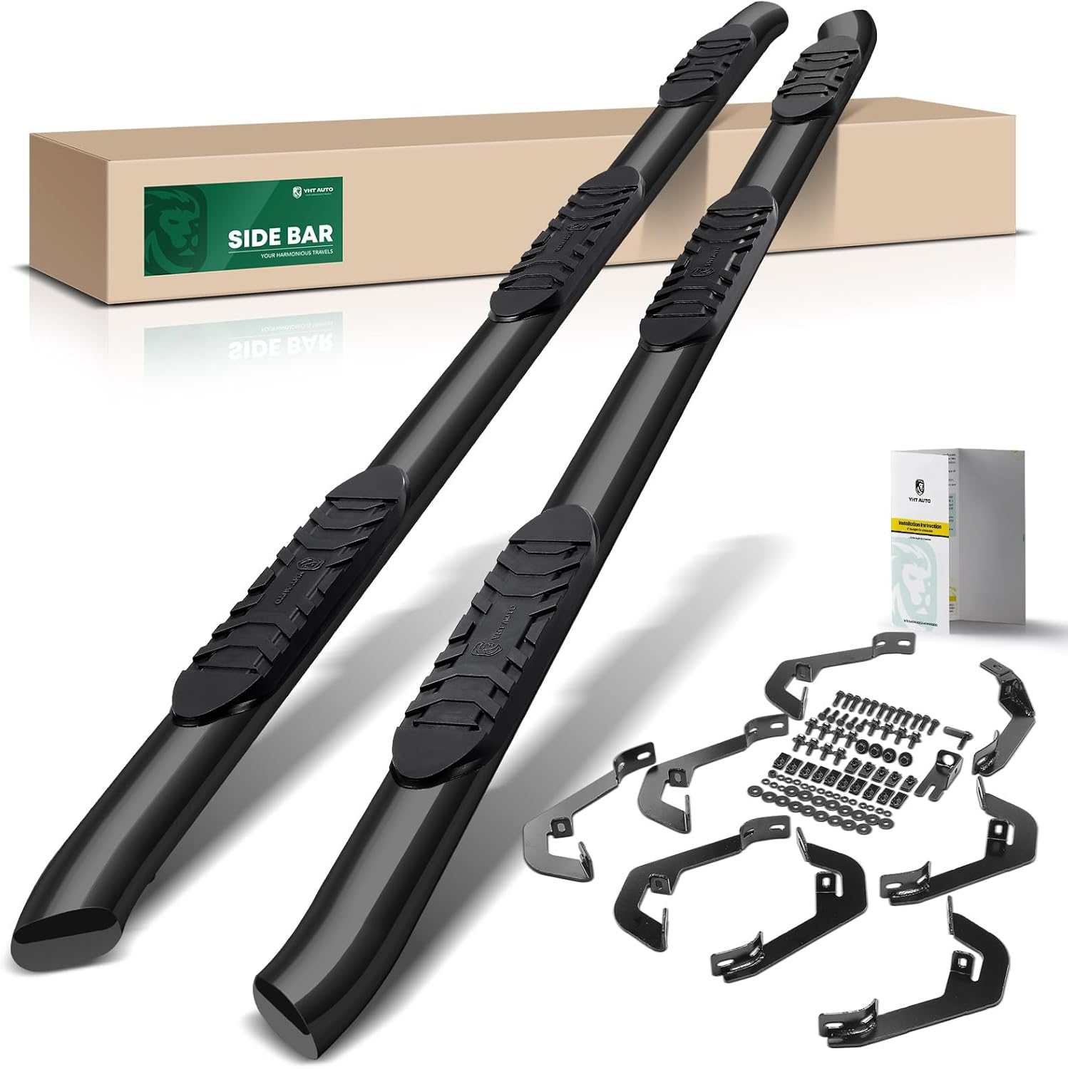 Amazon.com: YHTAUTO 5 Inch Running Boards Side Step Bars Fit for 2019 ...