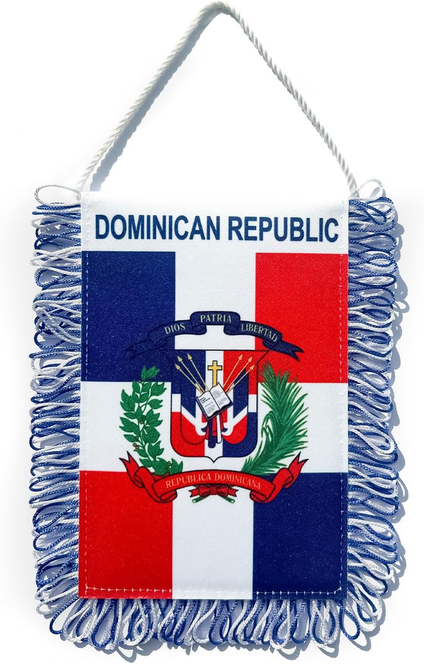 Amazon.com : Dominican Republic Mini Banner - International Country ...