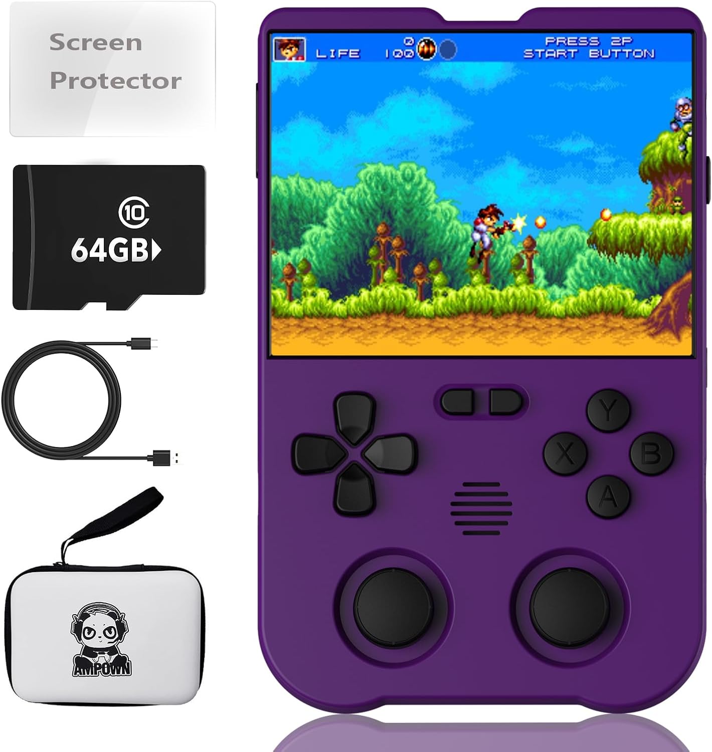Amazon.com: XU10 Handheld Game Console,3.5 Inch IPS Screen with 3000mAh ...
