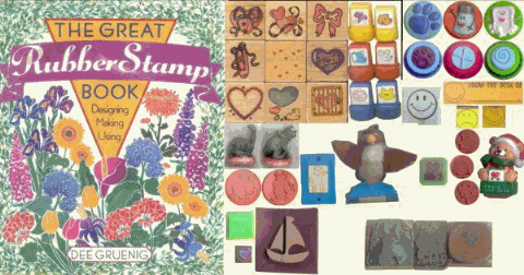 The Great Rubber Stamp Book PLUS 50+ Stamps, Ink Pads & Refill Ink: Dee ...