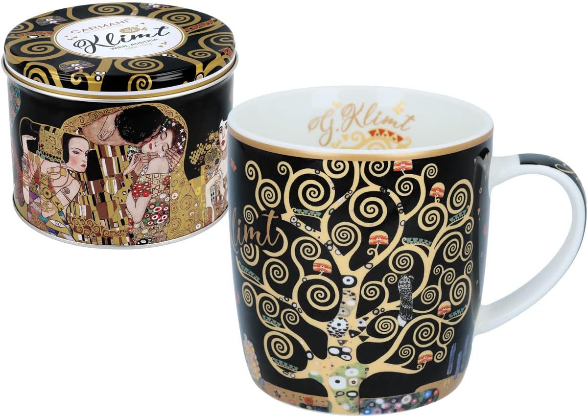 Amazon.com | Porcelain Awakening Mug The Tree of Life by Gustav Klimt ...