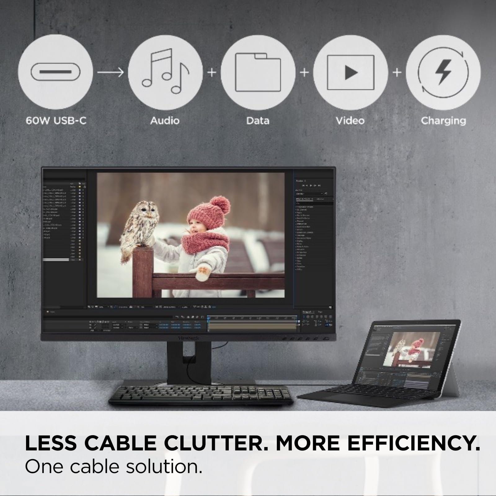 Snapklik.com : ViewSonic VG275 27 Inch 1080p Monitor Designed For Surface