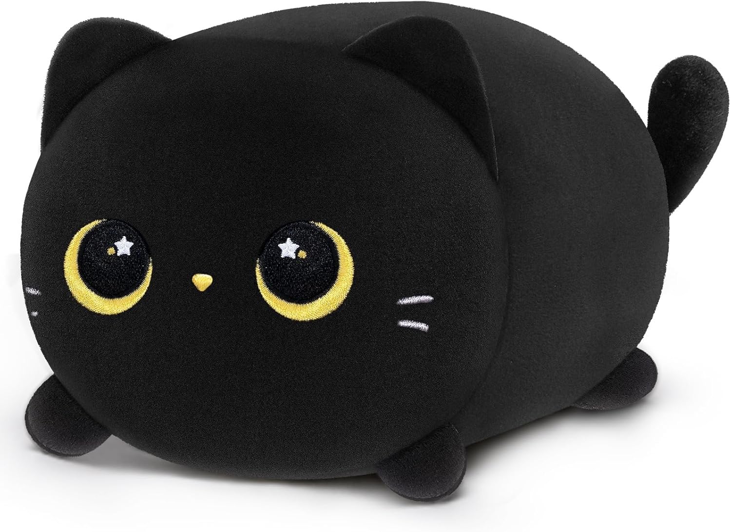 Amazon.com: Mewaii Black Cat Plush, Cute Cat Plushies Toy, Soft Kitten Plushie Cuddle Pillow ...