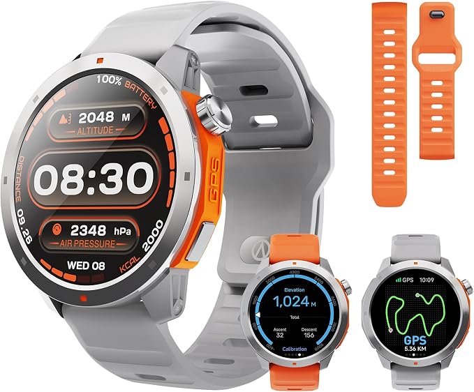 Amazon.com: AOLON GPS Smart Watch for Men, 1.43'' AMOLED Smartwatch ...