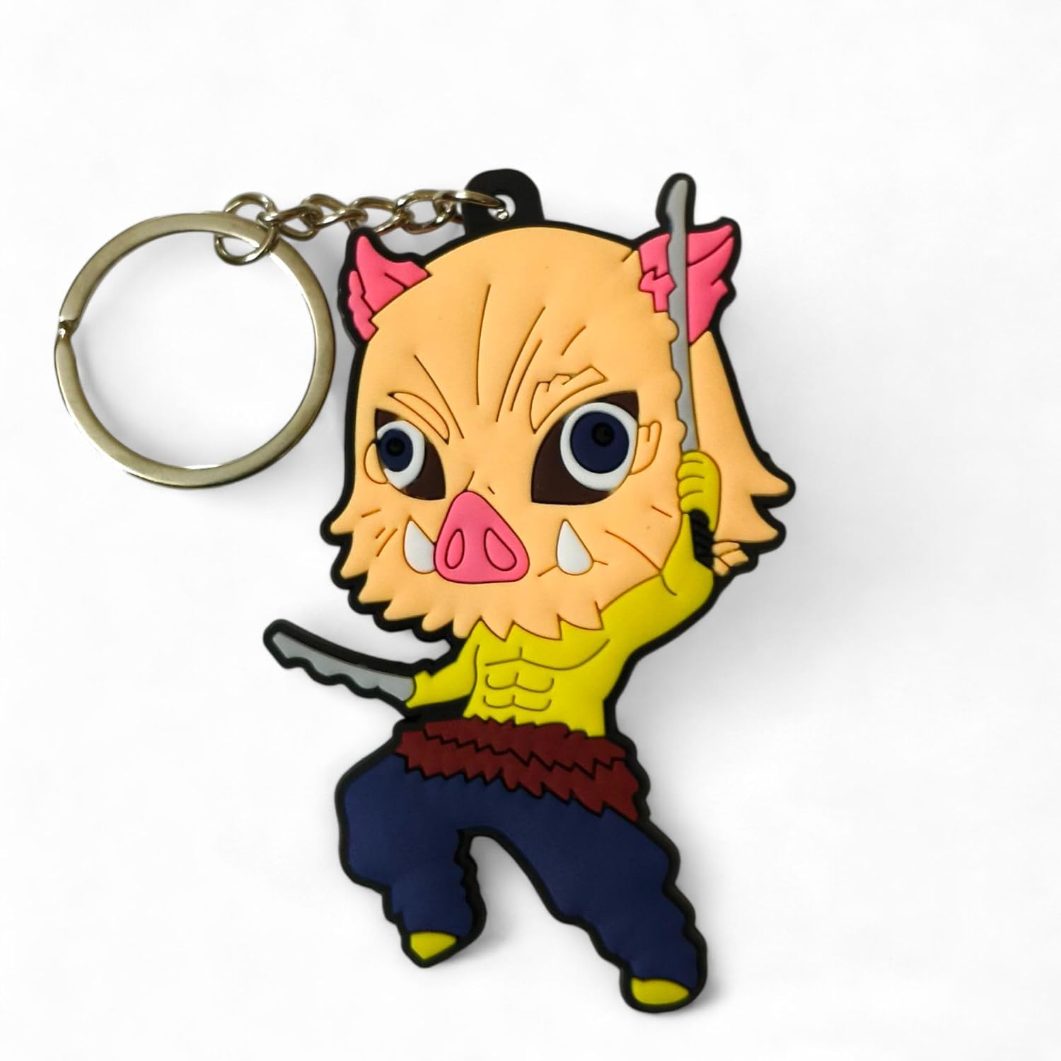Keychain Compatible with Demon Slayer Anime Character Keyring for Bike ...