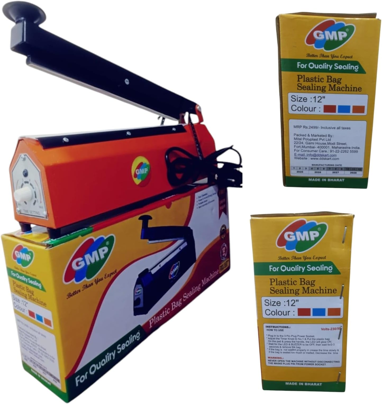 Buy Hand Sealer, 12 Inch 300mm Impulse, Heavy Duty Electric Heat ...