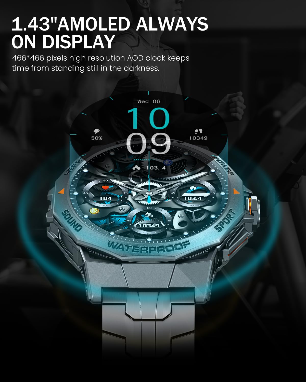 Snapklik.com : PODOEIL Military Smart Watch For Men