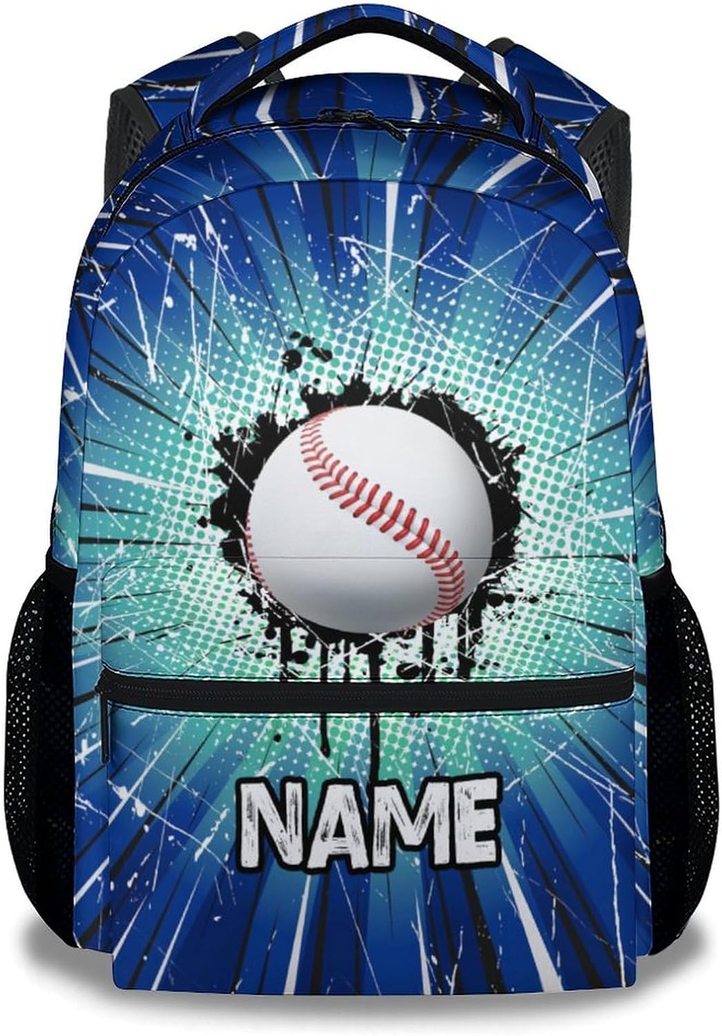 Amazon.com | FLEXIMX Custom School Backpack for Kids, Baseball Boys ...