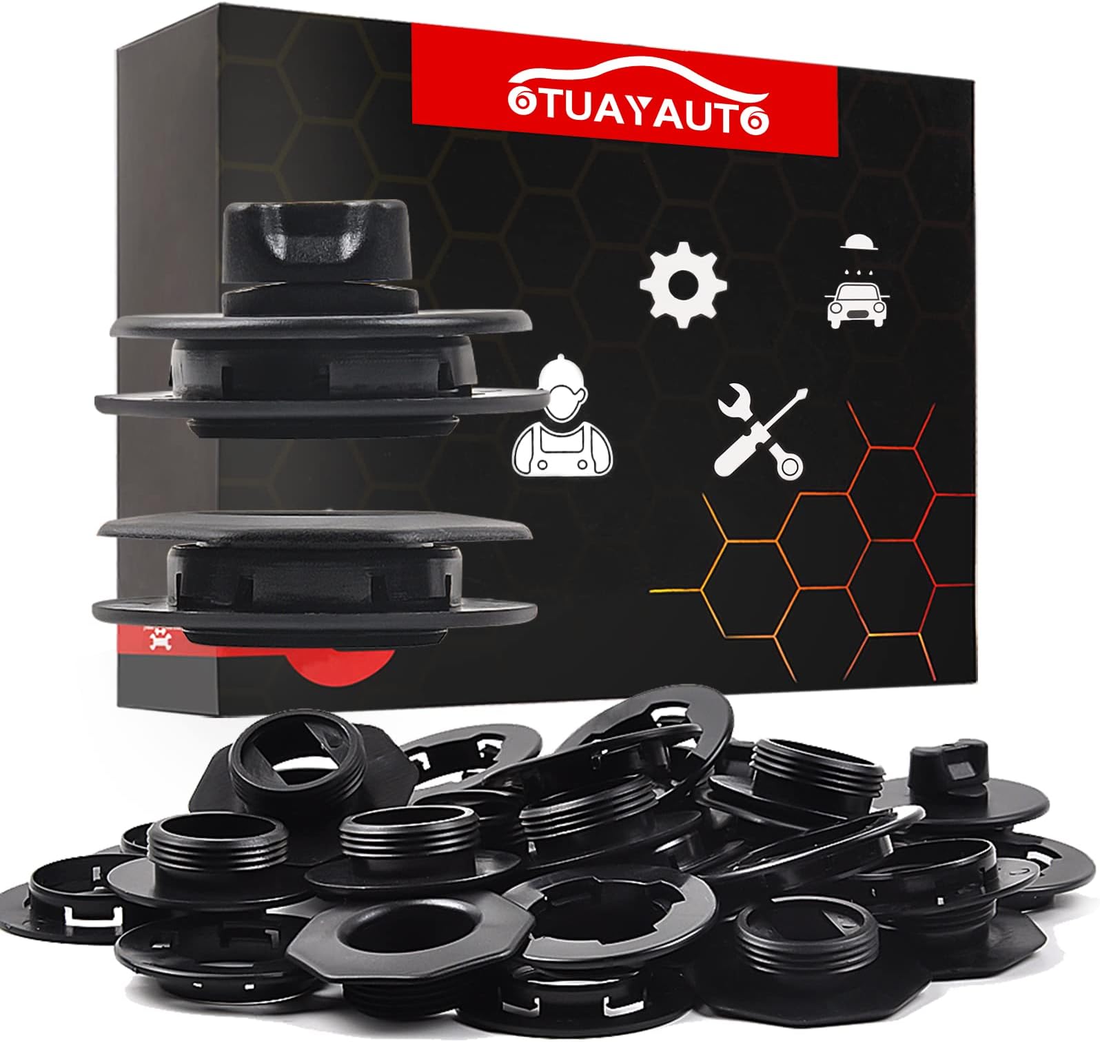 Amazon.com: X AUTOHAUX Universal Car Floor Mat Clips Fixing Grips Anti ...