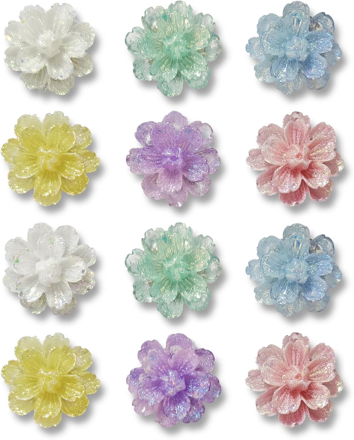 Amazon.com: Plozmo 12 Pcs Fridge Magnets 3D Flower Strong Refrigerator ...
