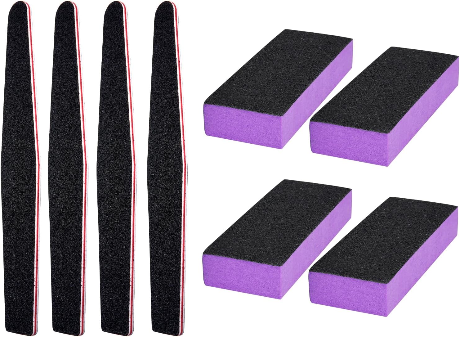 Amazon.com : Nail File and Buffer Block, Professional Manicure Tools ...