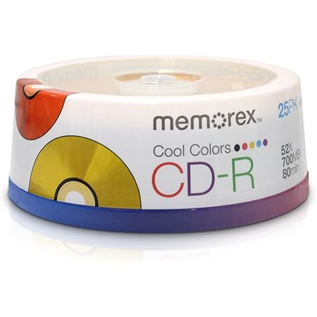 Amazon.com: Sony 30CDQ80XP CD-R 48X 80 min/700MB Color Spindle Compact ...