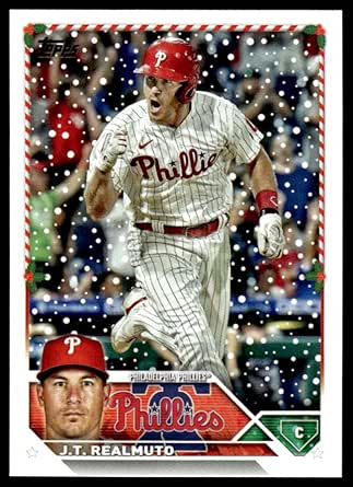 Amazon.com: 2023 Topps Holiday #H146 J.T. Realmuto Philadelphia ...