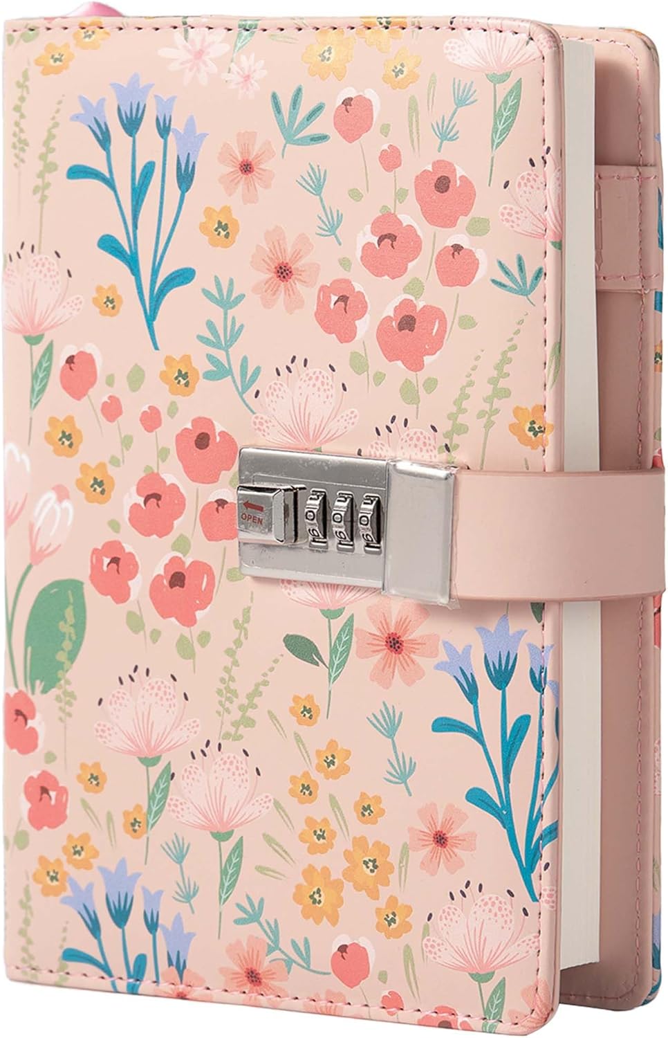 MGGAO Diary With Lock, Locked Journal for Women Girls, Refillable Water-Proof PU Leather Journal ...