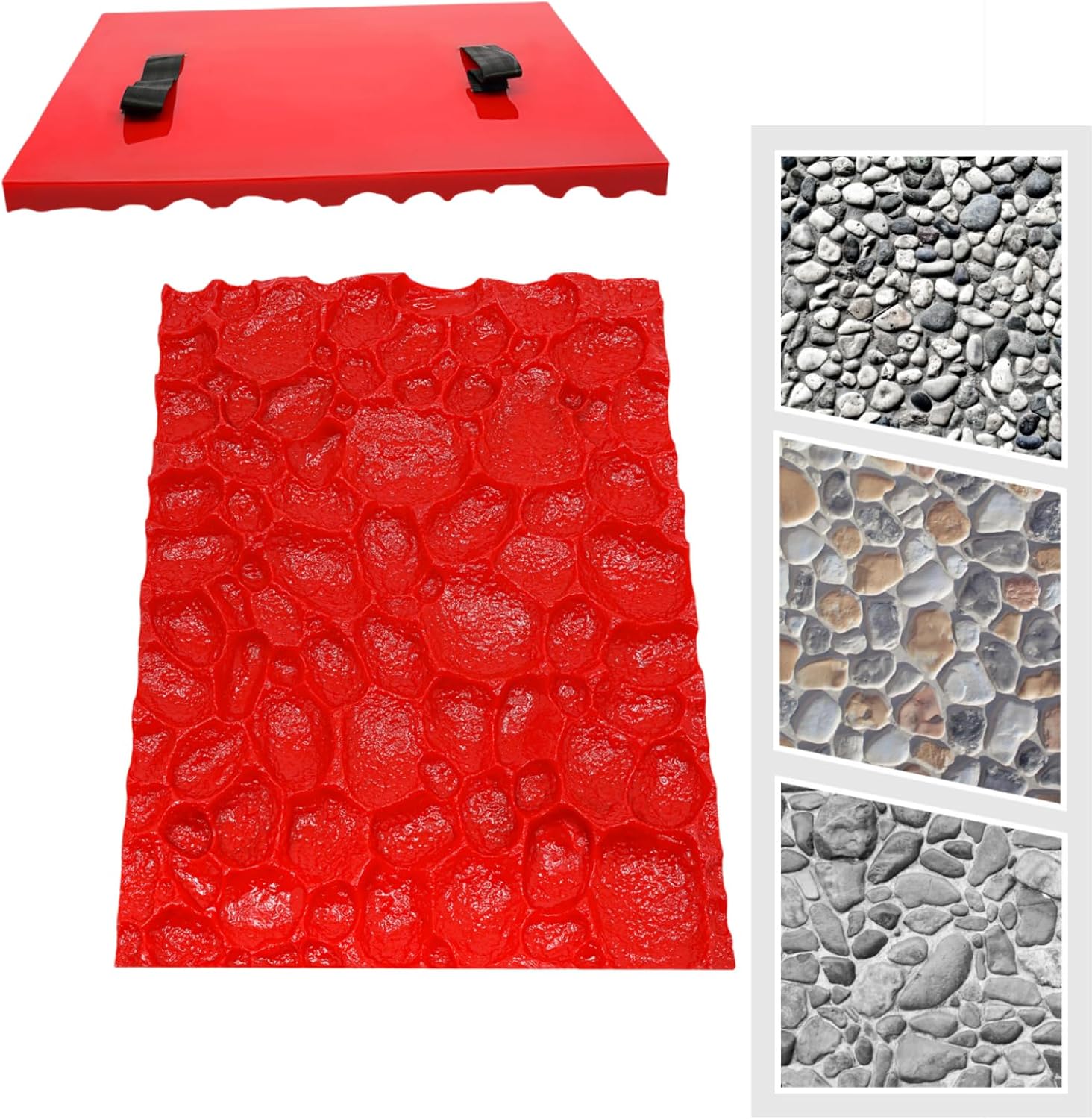 Amazon.com: Concrete Cement Wall Floor Mat, Cement Imprint Seamless ...