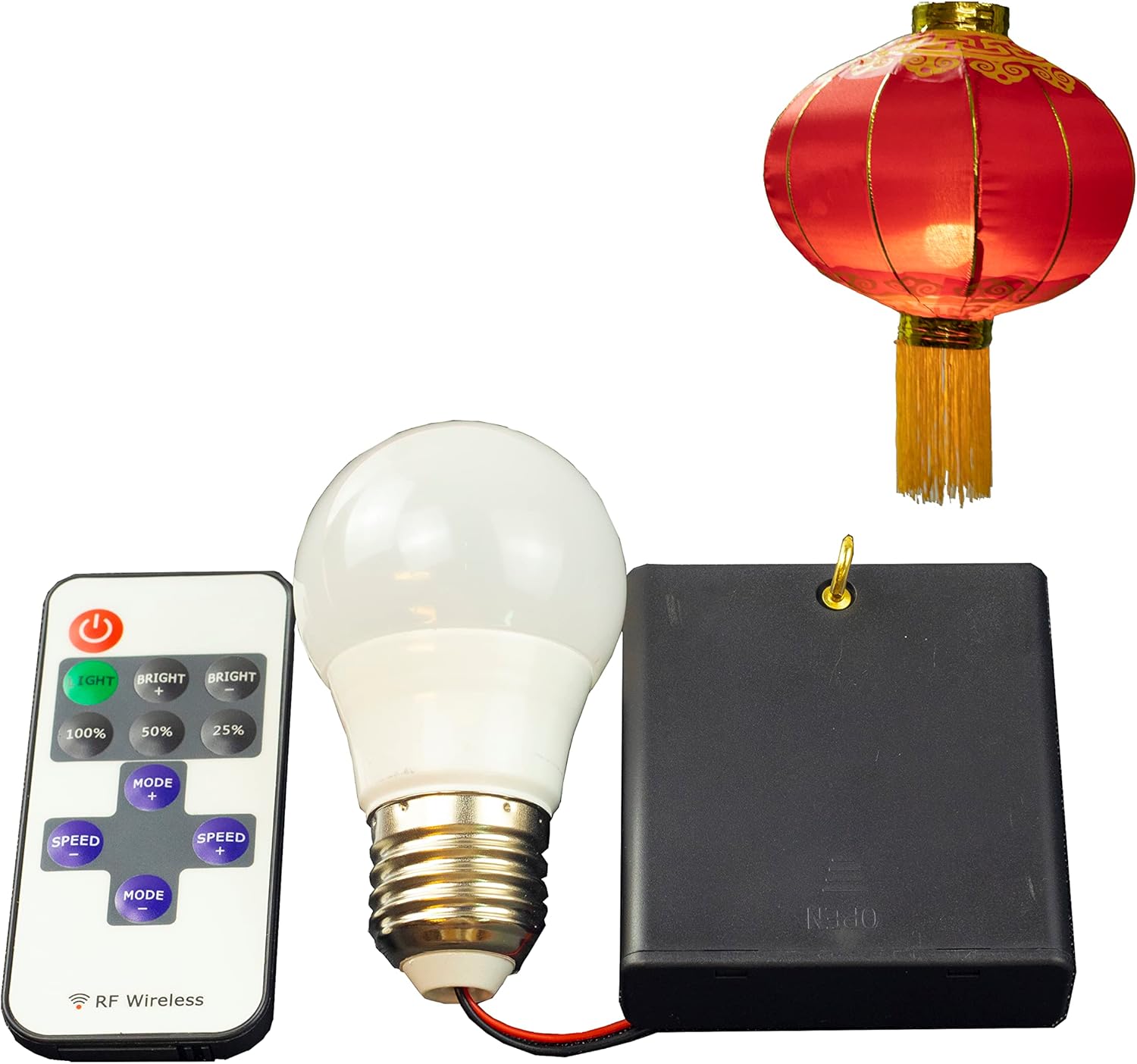 Y-Nut Wireless Remote Control Lamp Light Bulbs 5W with Switch for Large ...