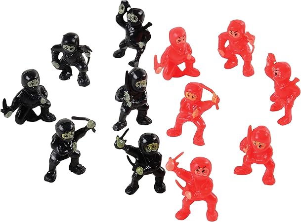 Amazon.com: U.S. Toy Lot of 12 Assorted Ninja Action Figure Toys : Toys ...