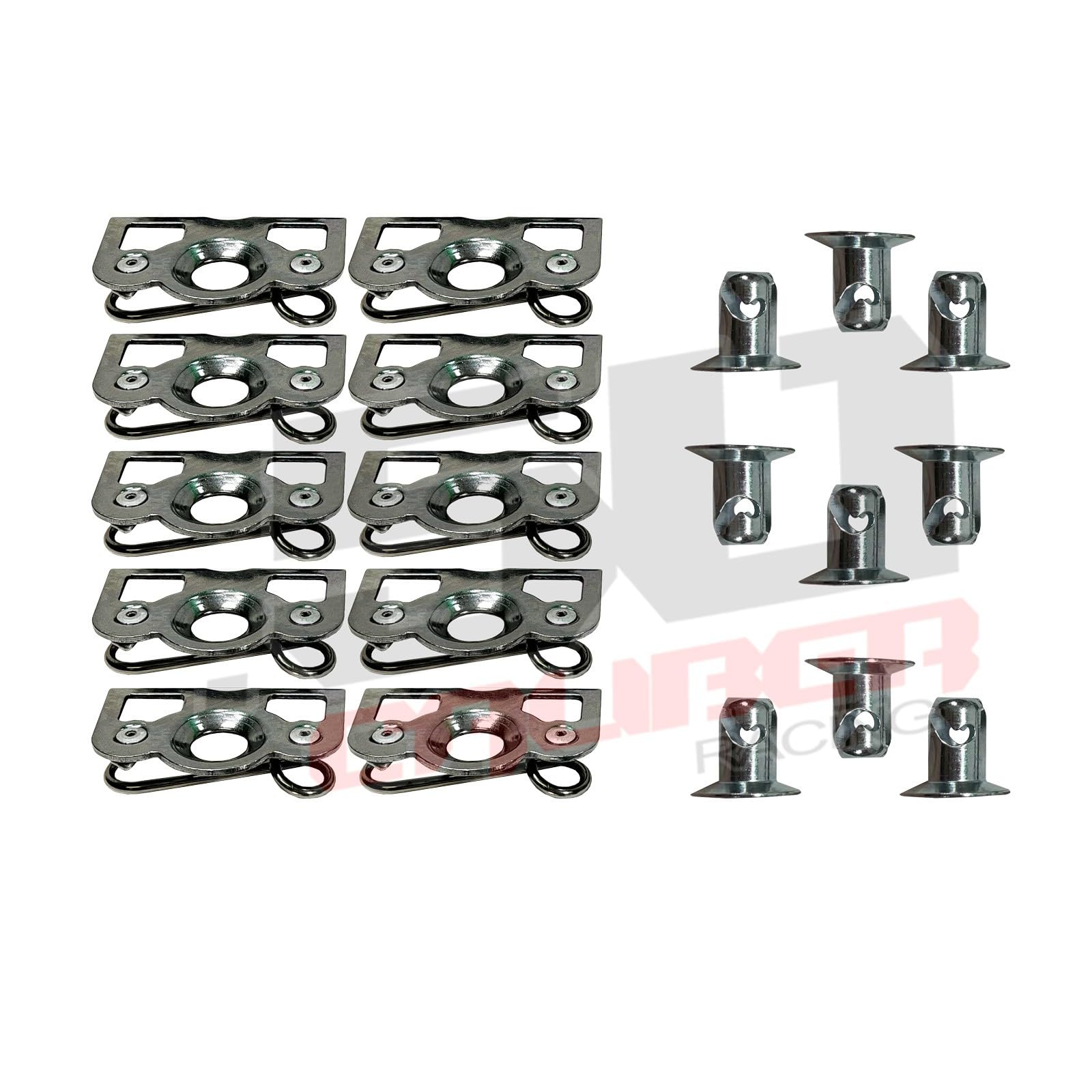 Amazon.com: 50 Caliber Racing 7/16 Dzus Tab Fasteners with Button and ...