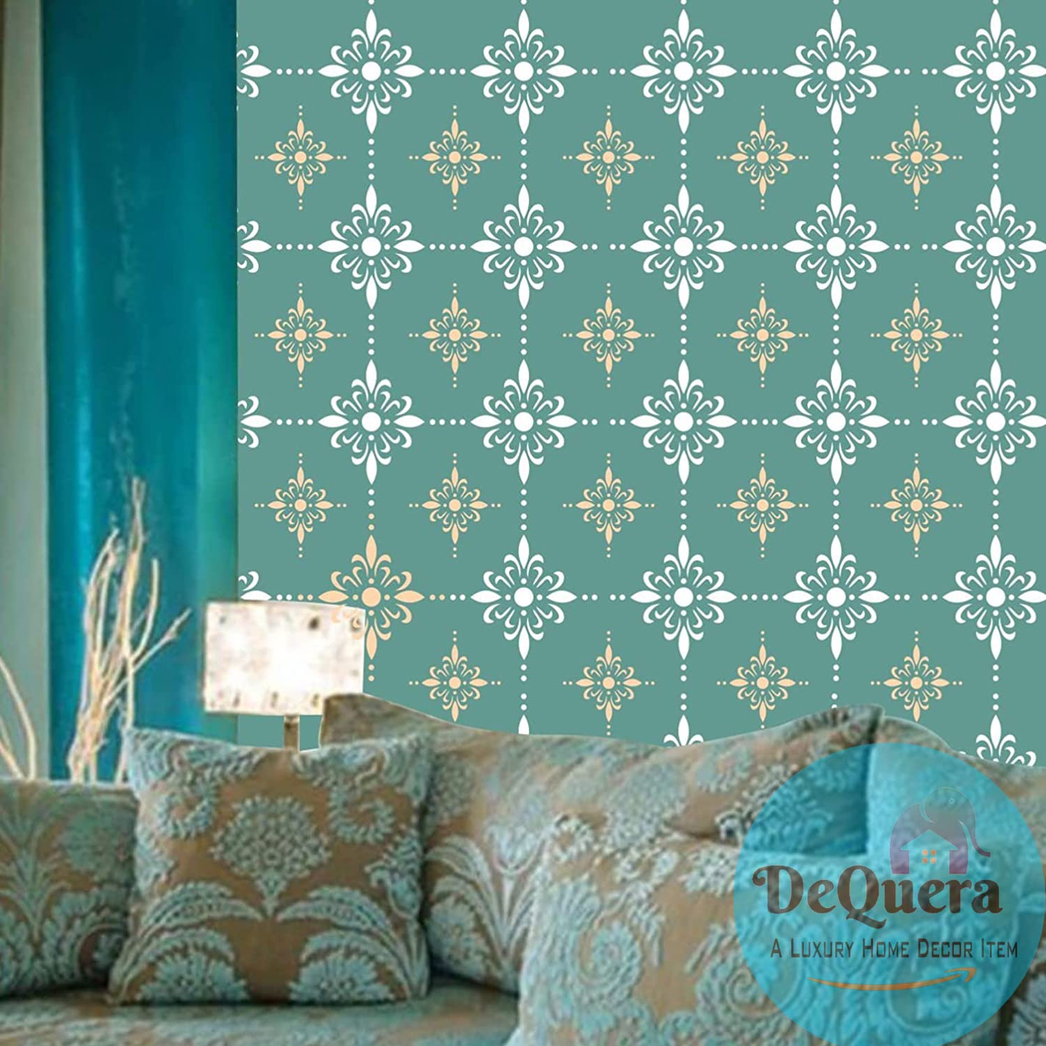 Wall Decor Paint Stencils Paisley Wall Stencil Large Modern Wall