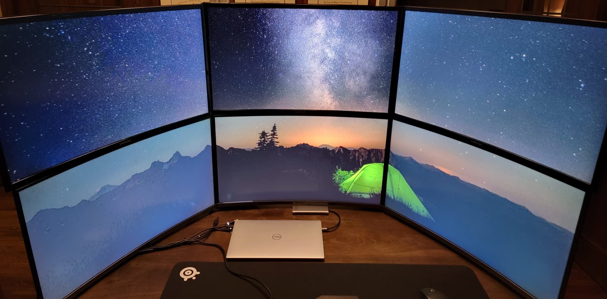 $27/mo - Finance TechOrbits Hex Monitor Stand - Six Screens Heavy Duty ...