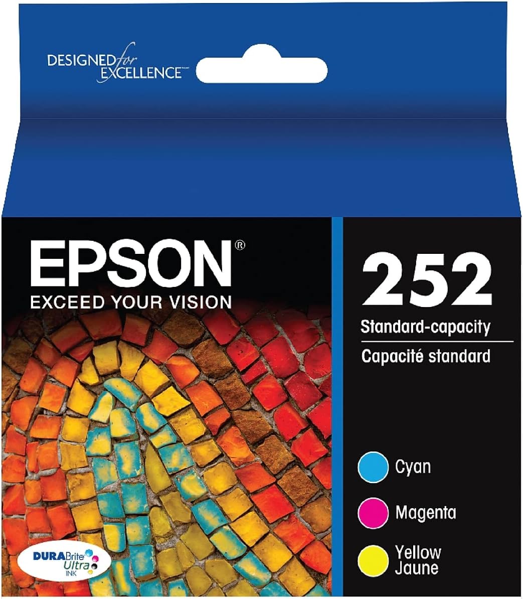 Epson 252 DURABrite Ultra Standard Capacity Ink Cartridge, Colour Combo ...