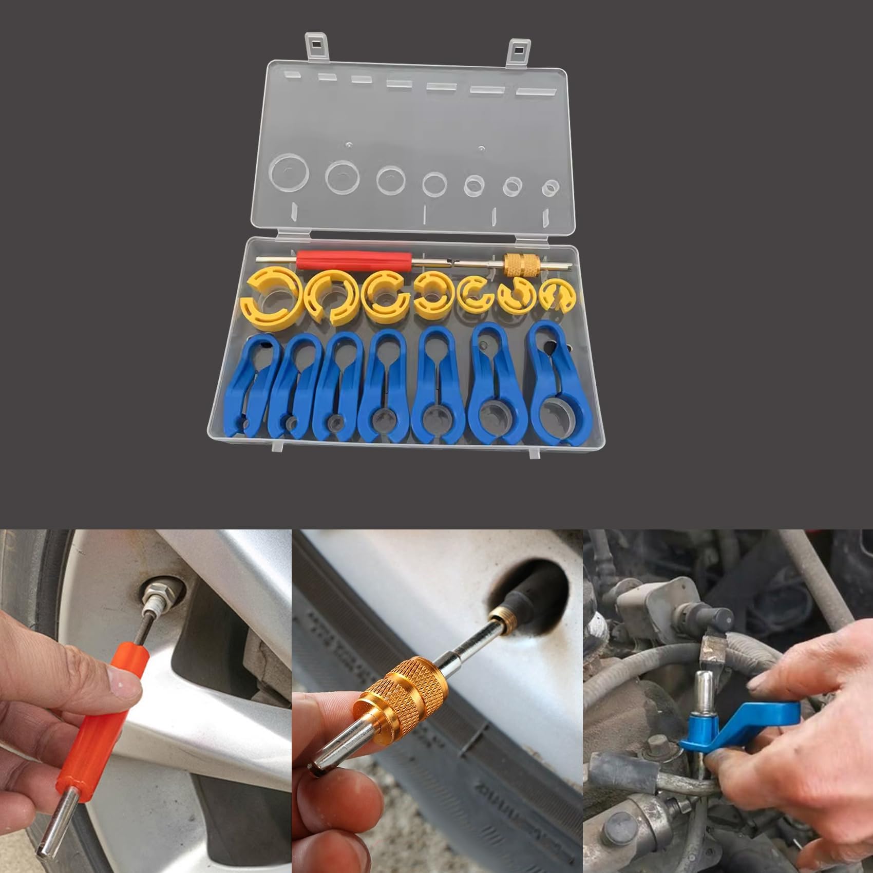 Amazon.com: 16PCS Car AC Fuel Line Disconnect & Removal Tool Set with ...