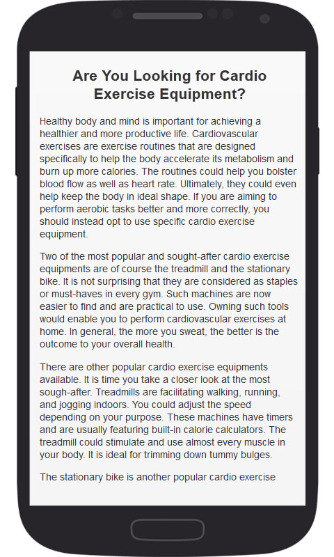 Cardio Exercise Equipment - App on Amazon Appstore