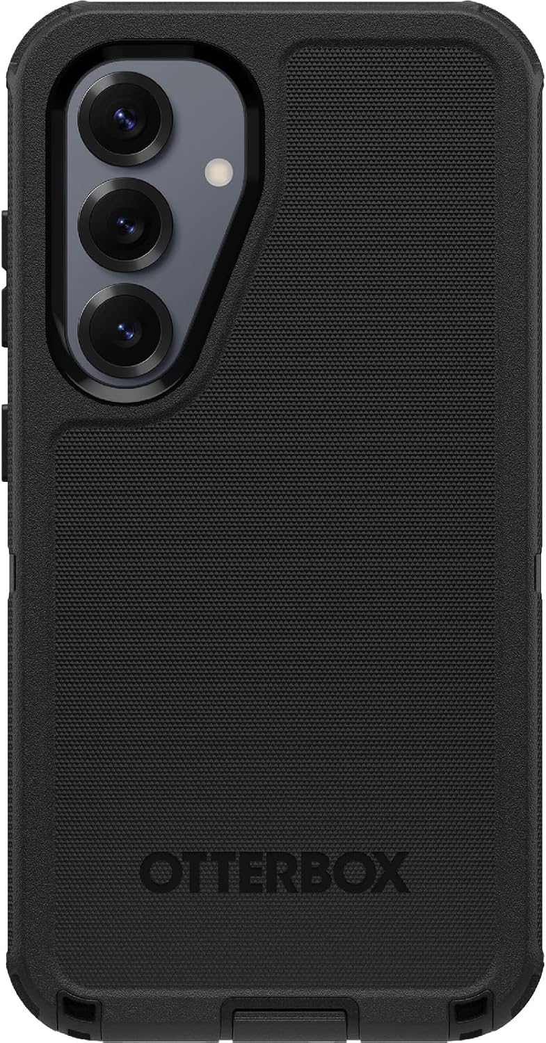 Amazon.com: OtterBox Samsung Galaxy S25 and S24 Defender Series Case - Black : Cell Phones ...