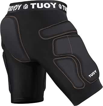 Amazon.com : TUOY Protective Padded Shorts for Snowboard,Skate and Ski ...