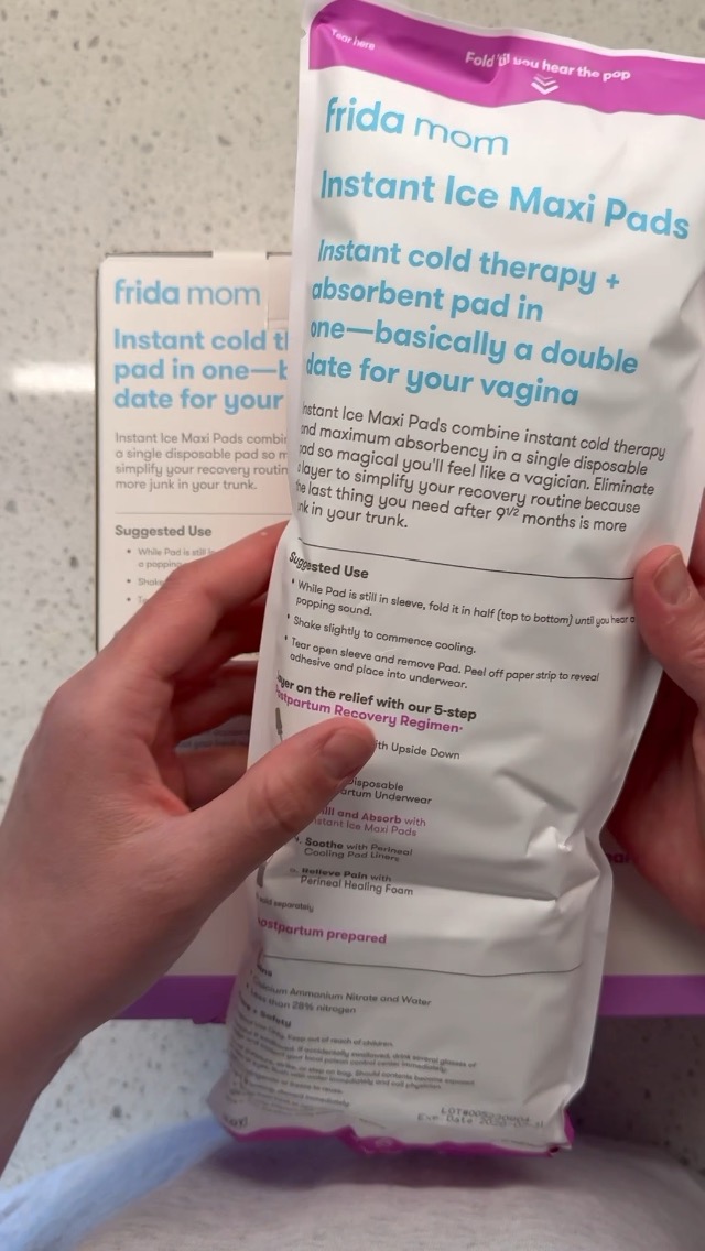 Watch Frida Mom Instant Ice Maxi Pads Review - cold fast & easy to use ...