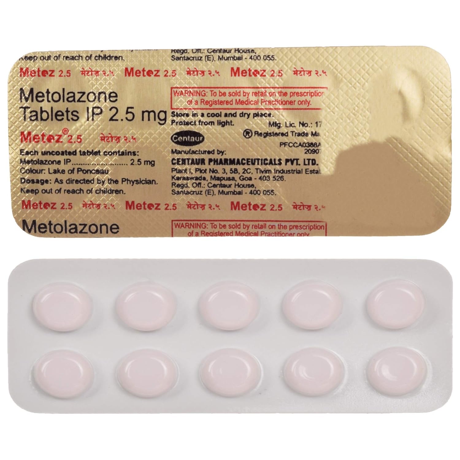 Metoz 2.5 - Strip of 10 Tablets : Amazon.in: Health & Personal Care