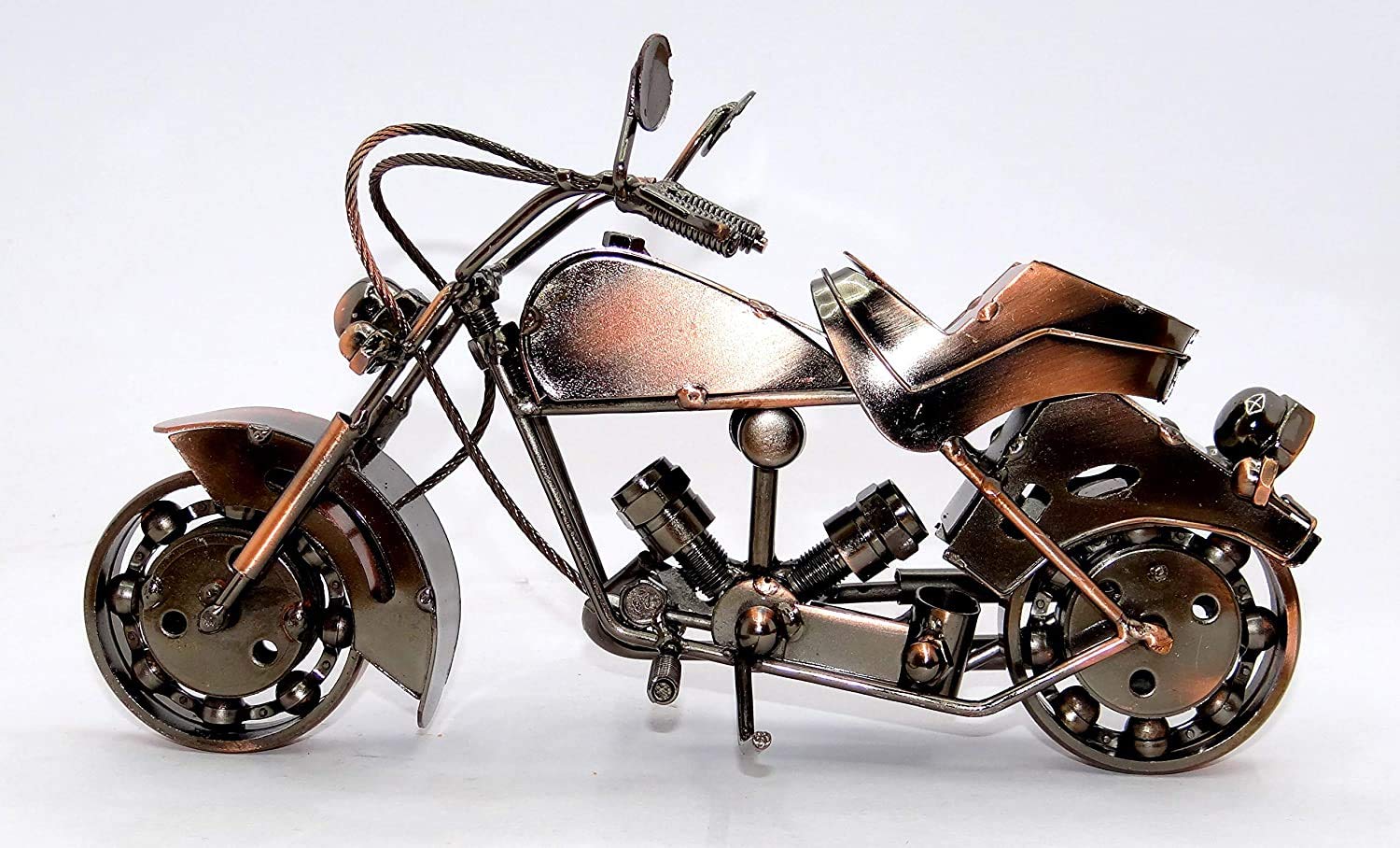 Metal Bike Statue showpiece Harley Davidson Miniature Toy Bike (29 cms ...