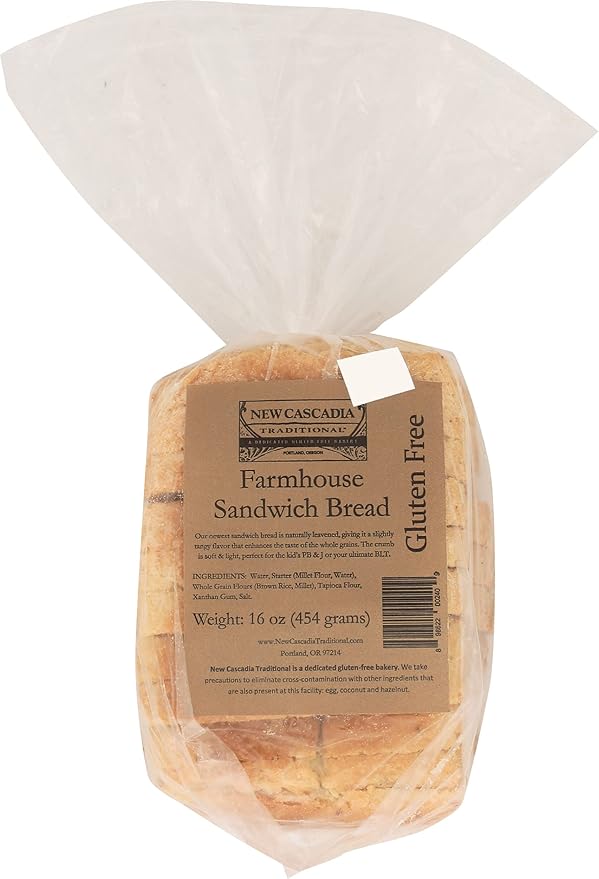 Amazon.com: New Cascadia, Bread Sandwich Farmhouse Gluten Free, 16 ...