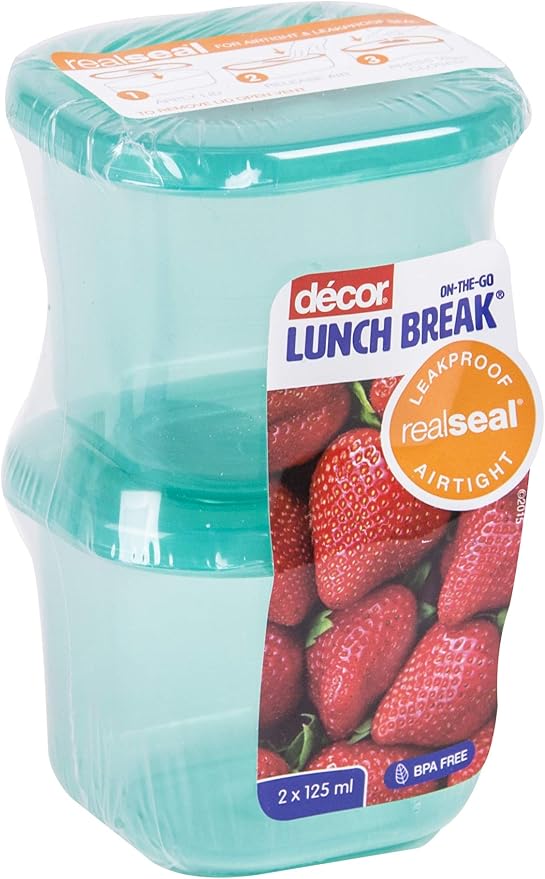 Amazon.com: Decor Lunch Break Snack Box 4.4 oz Clear: Home & Kitchen