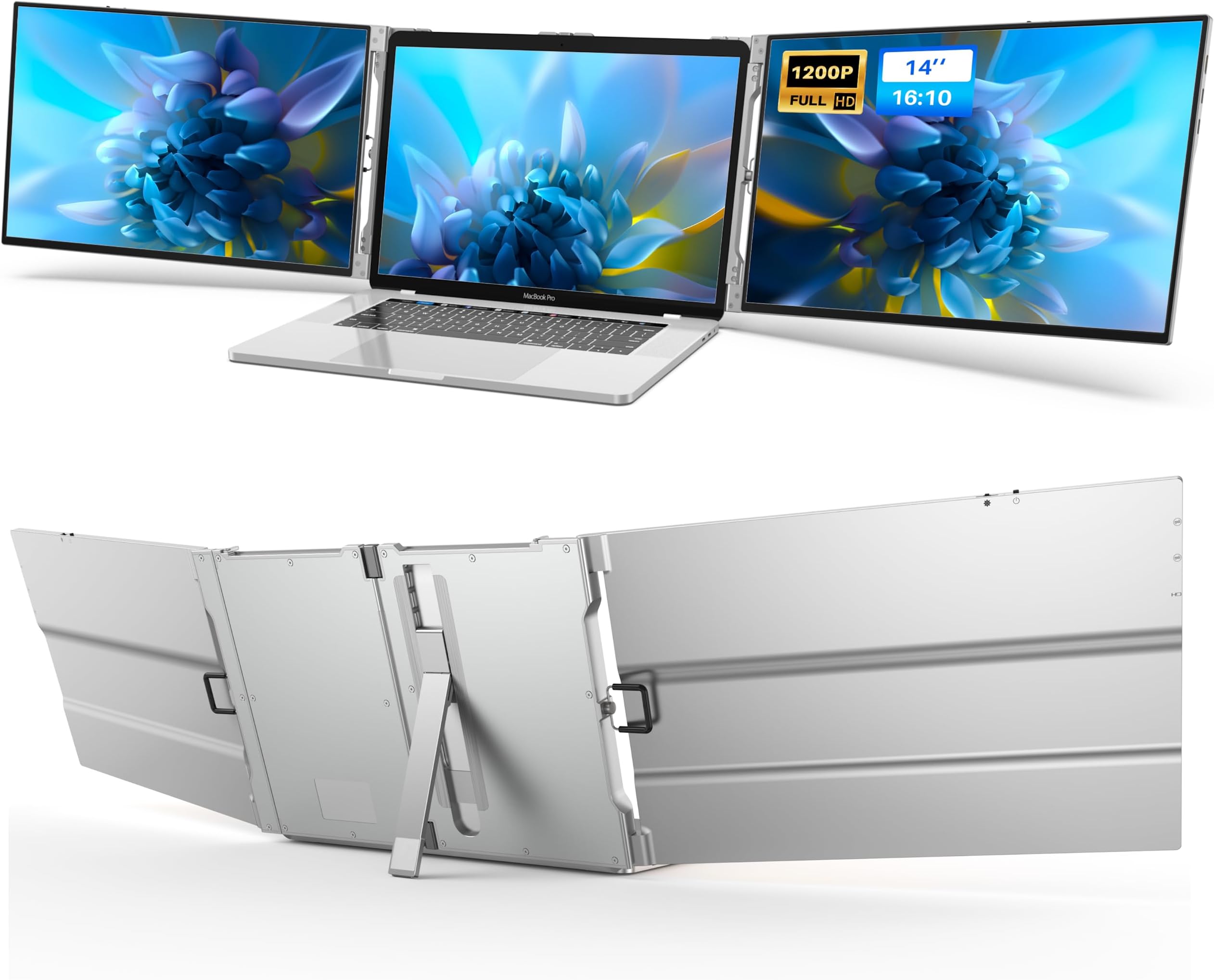 Amazon.com: Oiiwak Al Alloy Body Laptop Screen Extender, 14" FHD 1200P ...