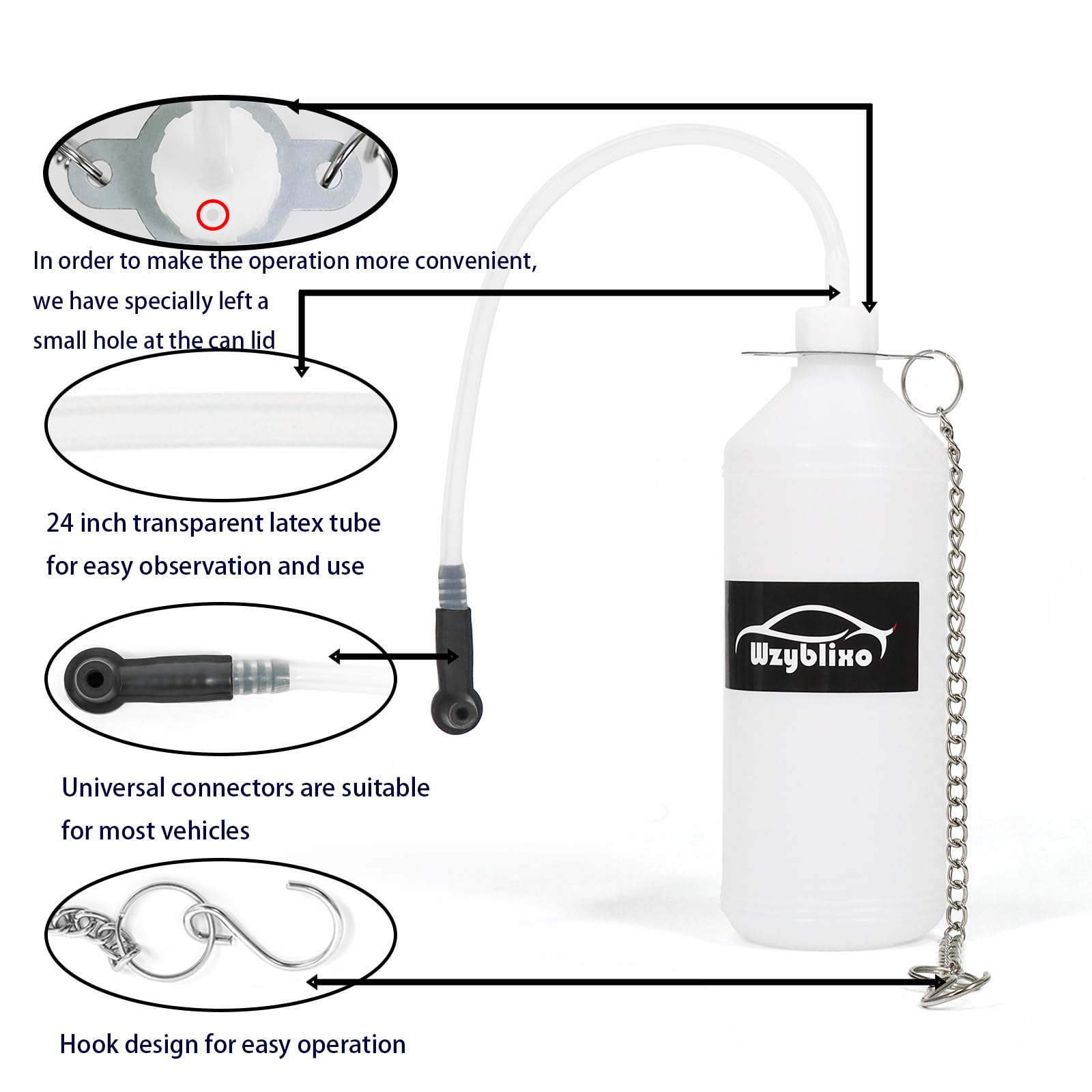 Vacuum Pump Brake Bleeder 3L Brake Bleeder Vacuum Pump Kit - One Person ...