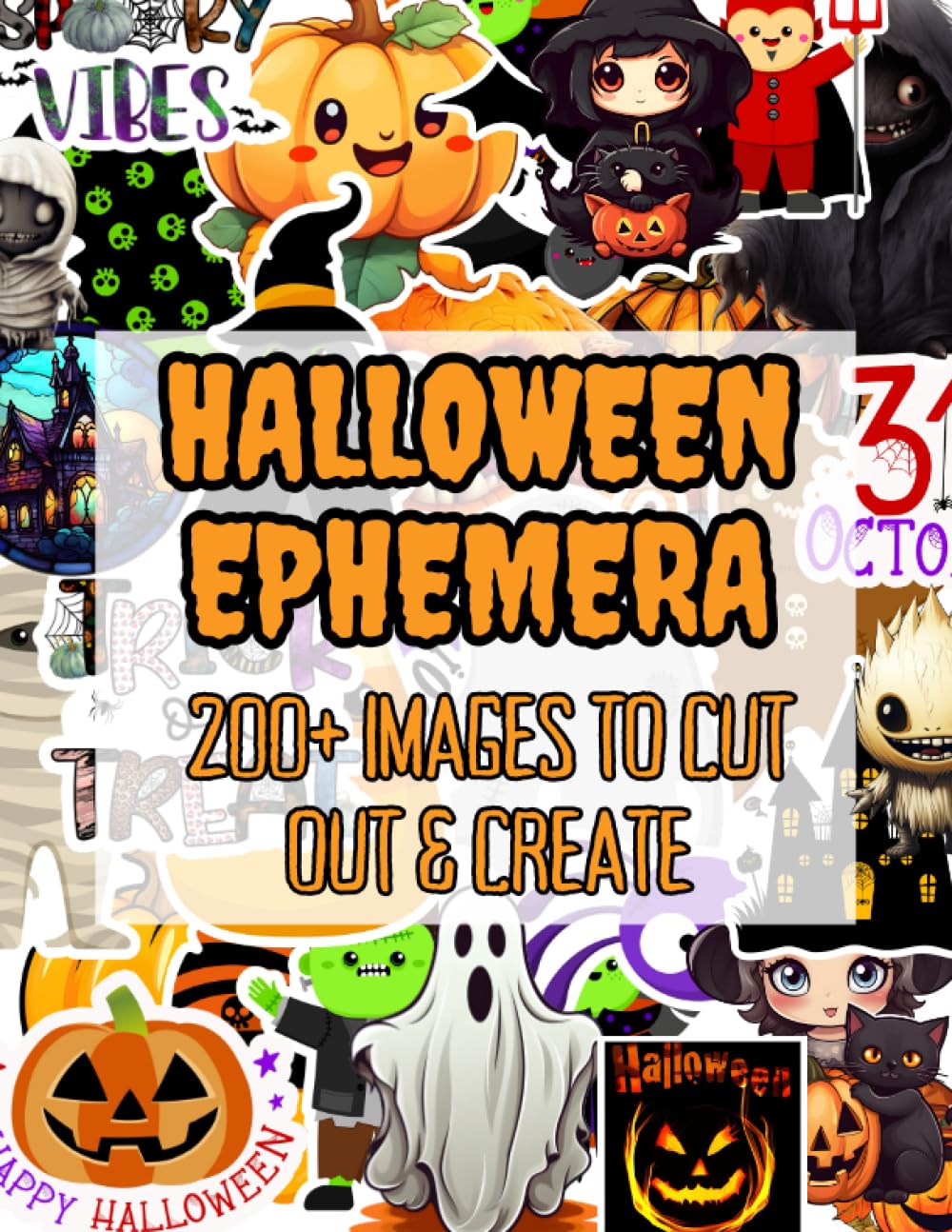 Halloween Ephemera: Spooky Ephemera for you to Cut out and Create ...